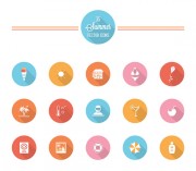 Sets de iconos circulares estilo plano de diferentes temáticas - Kabytes