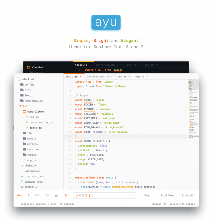 Temas gratis para Sublime Text - Kabytes