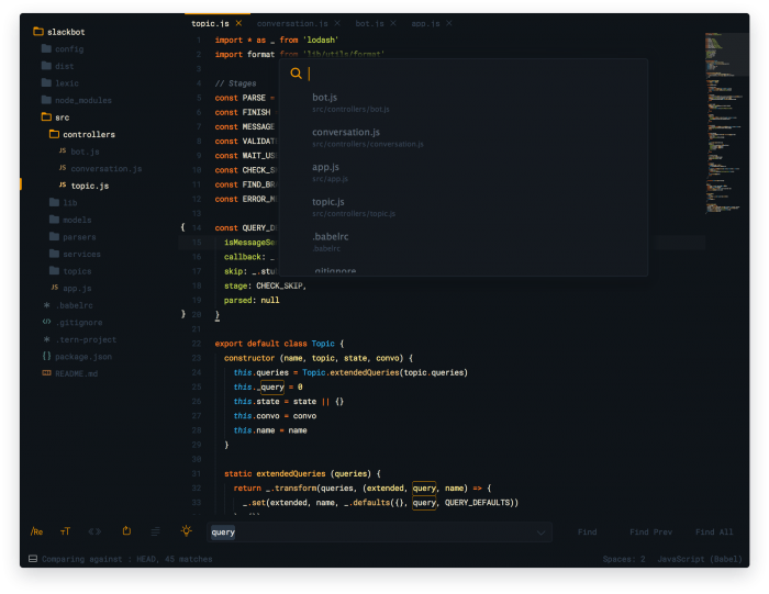 Theme para Sublime Text: gratuito, minimalista y moderno
